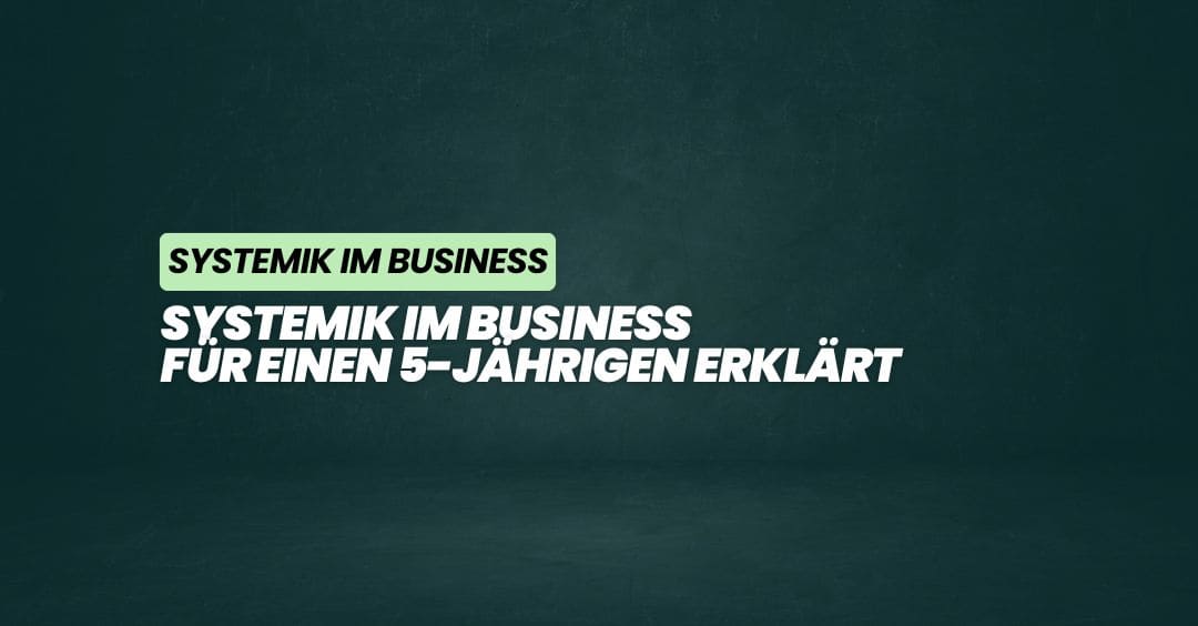 Systemik im Business für einen 5-Jährigen erklärt - Anika Dierich